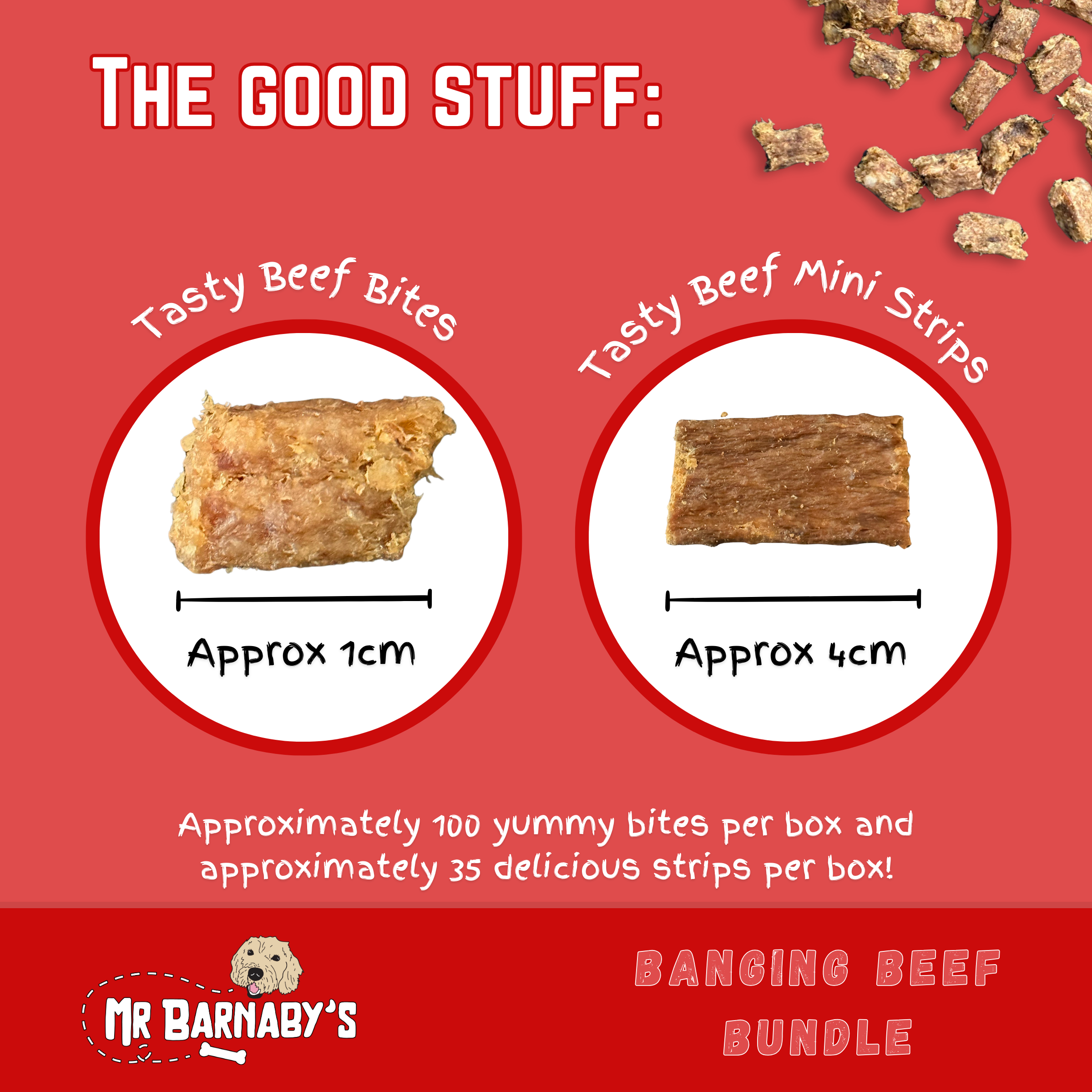 Beef Dog Treat Bundle | Natural Grain-Free Hypoallergenic Air-Dried 2 x ...